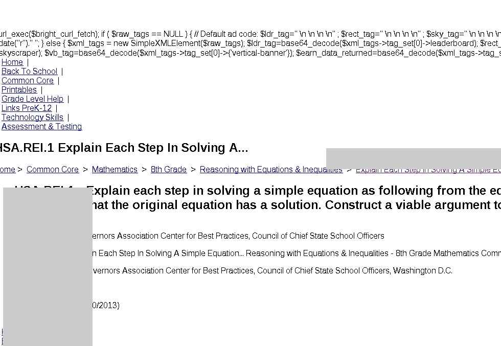 HSA.REI.1 Explain Each Step In Solving A...