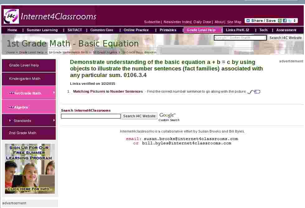 2nd Grade Math Equations