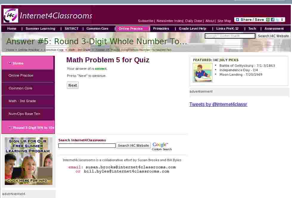 Answer 5 Round 3 Digit Whole Number To Nearest Ten