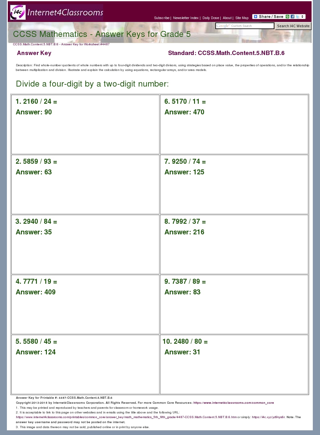 Answer Key Download Worksheet 4487 CCSS Math Content 5 NBT B 6 answer-key-download-worksheet-4487-ccss-math-content-5-nbt-b-6