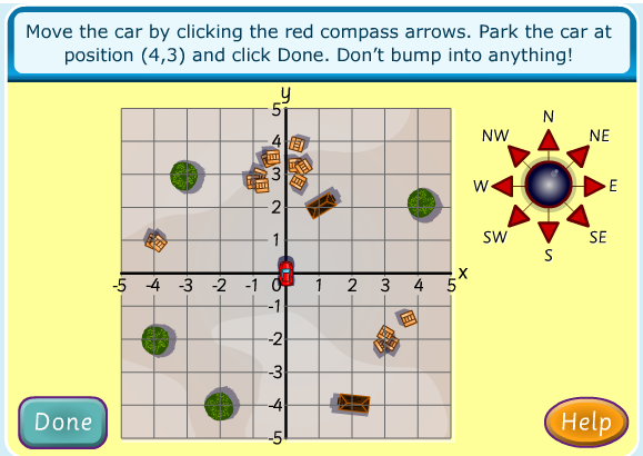 Fourth Grade Interactive Math Skills - Coordinate Plane