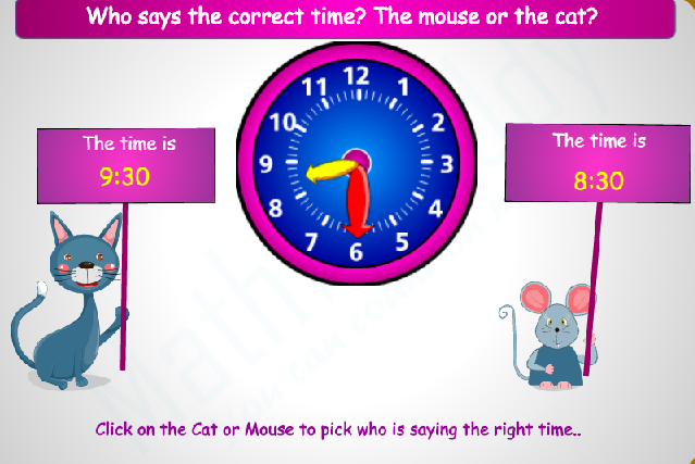 First Grade Interactive Math Skills - Telling Time