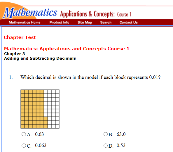 Seventh Grade Interactive Math Skills - Decimals