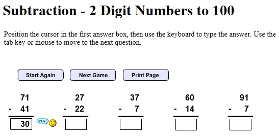 Second Grade Math help on standardized tests, subtracting, subtraction