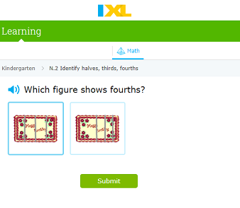 Kindergarten Math Help for Standardized Tests - Fractions