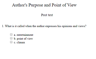 Sixth Grade Language Skill Builders - Authors Purpose