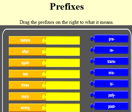 Third Grade Language Skill Builders - Prefixes