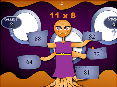 Fourth Grade Interactive Math Skills - Multiplication