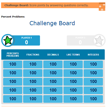Seventh Grade Interactive Math Skills - Percent