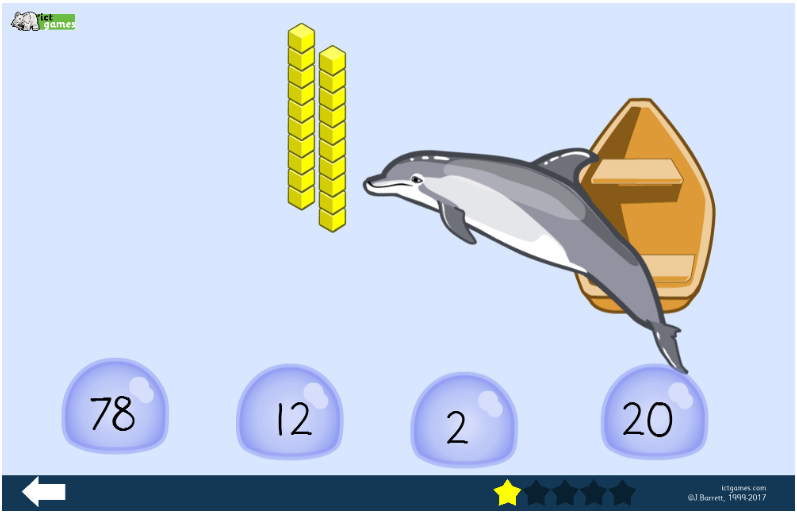 First Grade Interactive Math Skills - Place Value