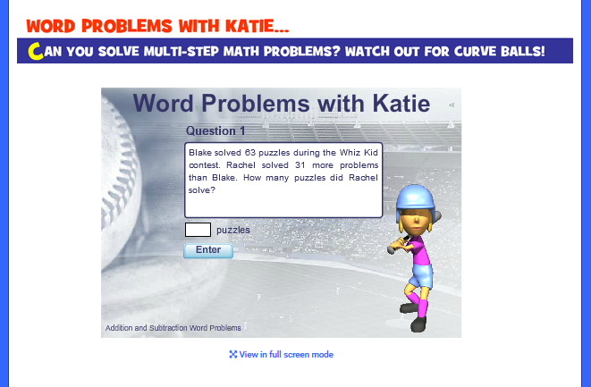 Sixth Grade Interactive Math Skills - Word Problems