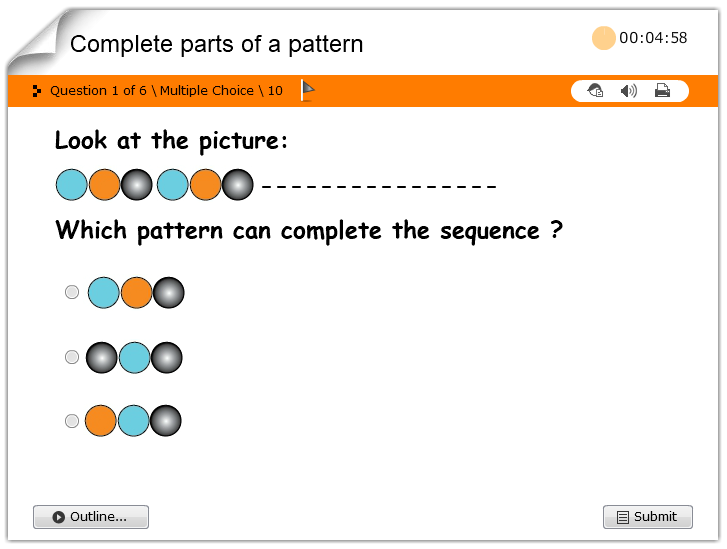 First Grade Interactive Math Skills - Patterns