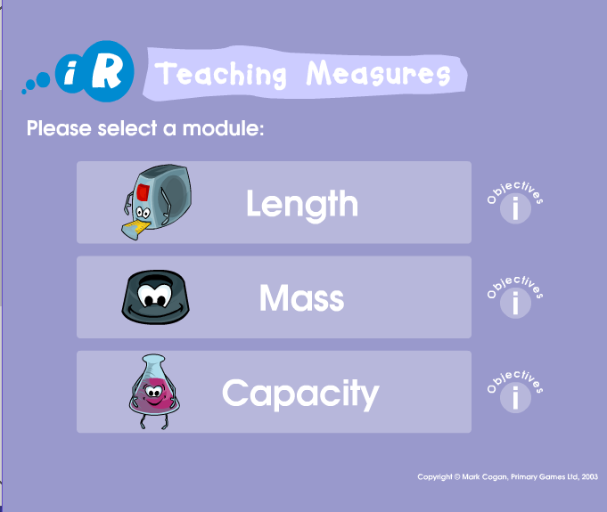 Sixth Grade Interactive Math Skills - Measurement