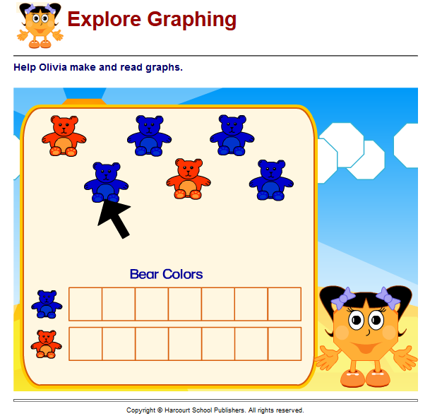 First Grade Interactive Math Skills - Graphing