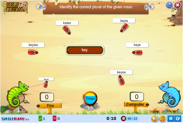 First Grade Language Arts Skills - Plurals