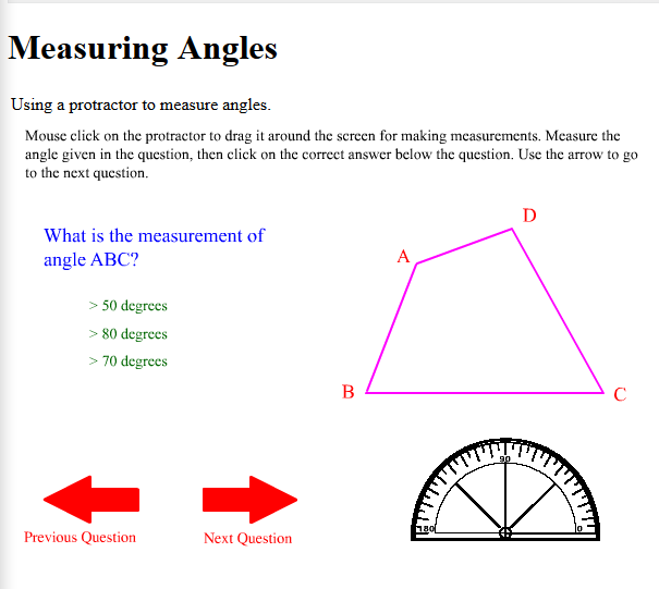 Sixth Grade Interactive Math Skills - Triangles